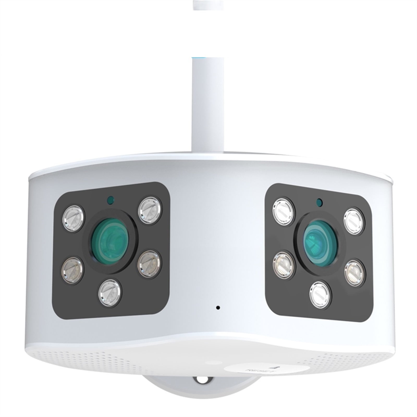 4K 5/6MP 180° Ultra Wide View Angle Dual Lens Panoramic Camera AI Human ...