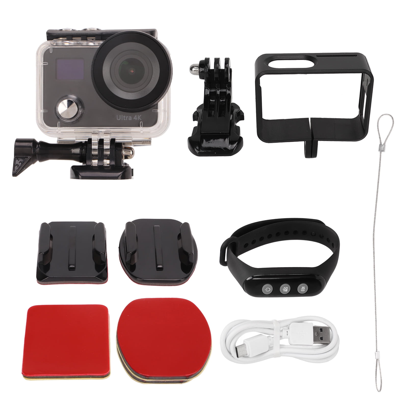 4K 50fps Action Camera 131ft Underwater 150 Degree Wide Angle 2in IPS ...