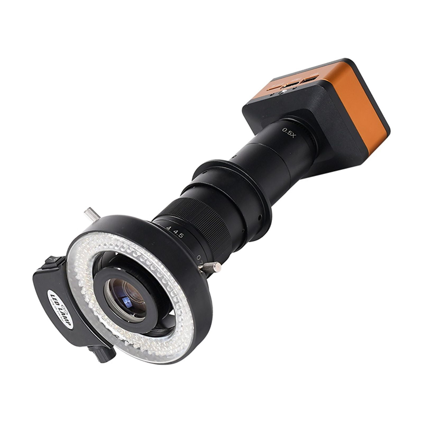 4K 60FPS Digital Microscope 180X Objective Lens USB Industrial ...