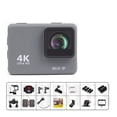 4K/60FPS Waterproof Action Camera Anti-shake Action Camera With Remote ...