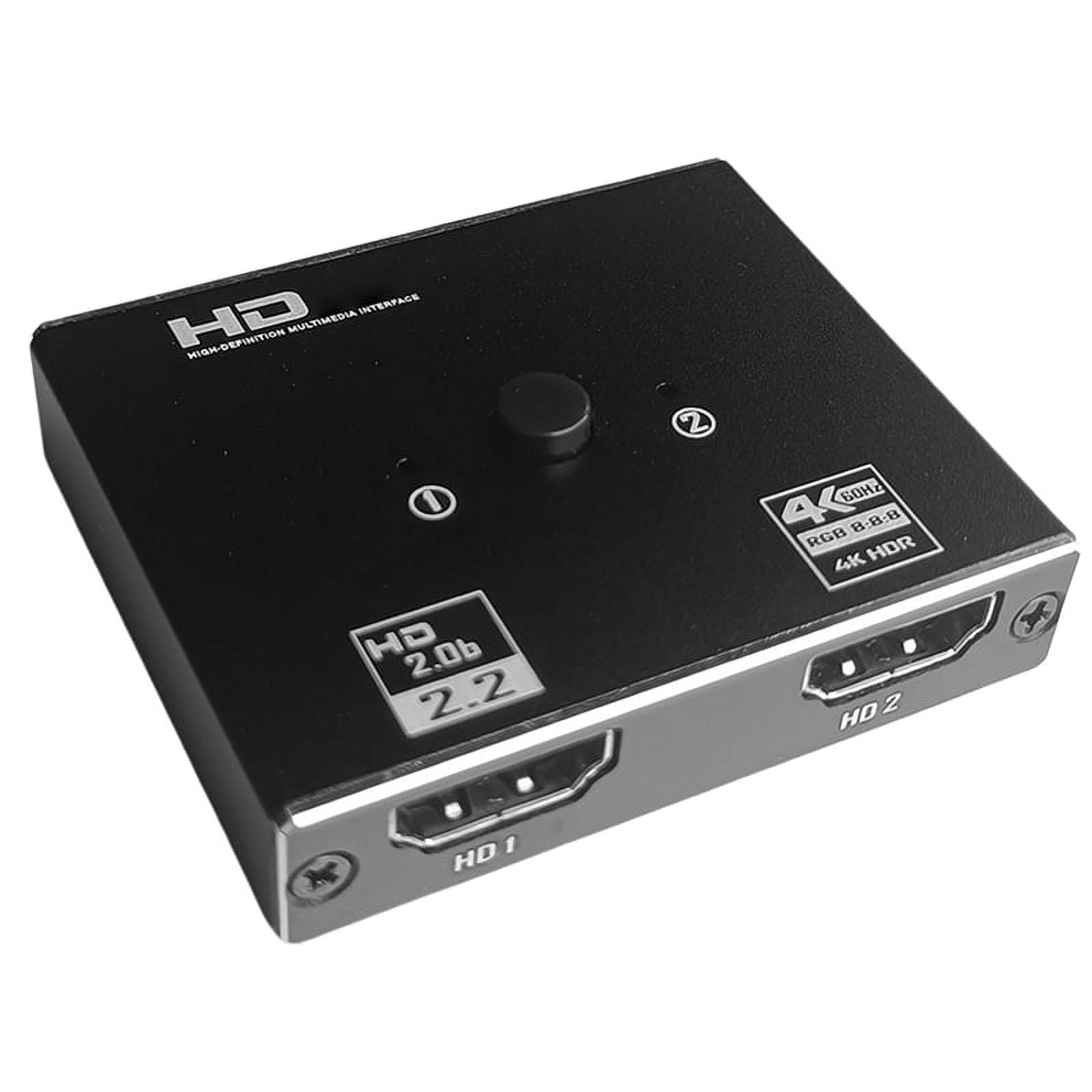4K 60Hz -Compatible Switcher Splitter Bi-Direction 1x2/2x1 -Compatible ...
