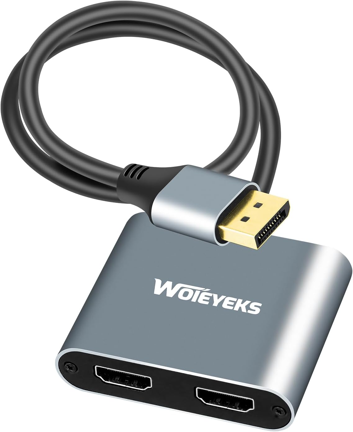 4K 60Hz DisplayPort to Dual HDMI Splitter Cable Adapter for Dual ...