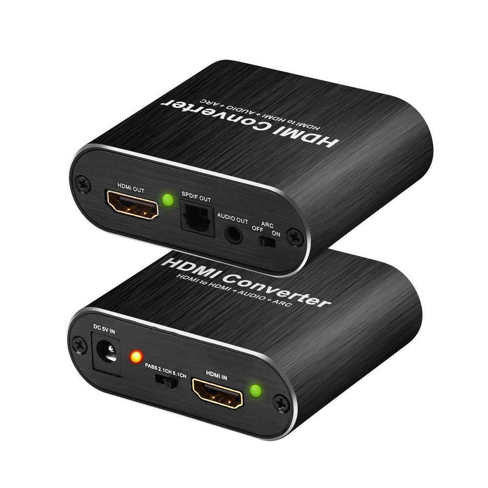 4K@60Hz HDMI Audio Extractor,AUBEAMTO HDMI to HDMI + Optical Toslink ...