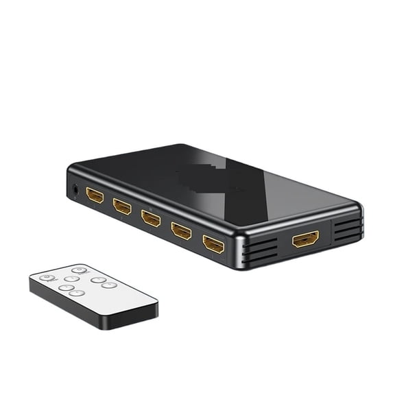 4K 60Hz Switch 5x1 3x1 Video Switcher 5/3 In 1 Out With IR Remoter ...