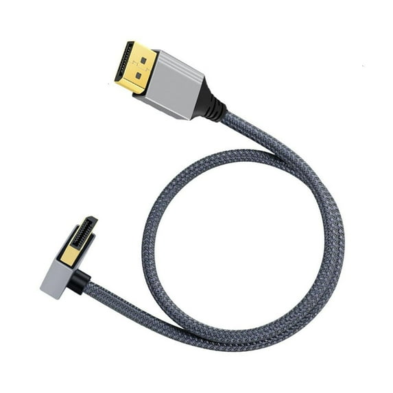 4K 60Hz Video Cable Contra Angled Connection Fast Speed for PC Monitors ...