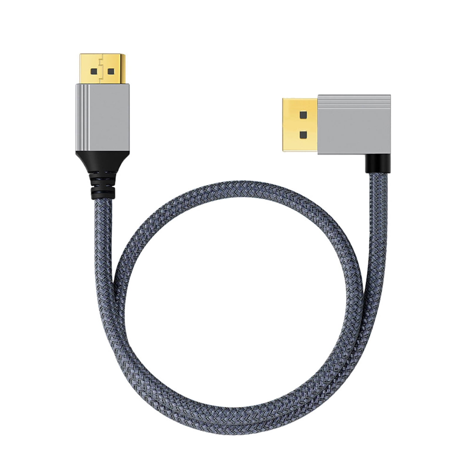 4K 60Hz Video Cable Left Angle Connection DisplayPort Adapter Cord ...