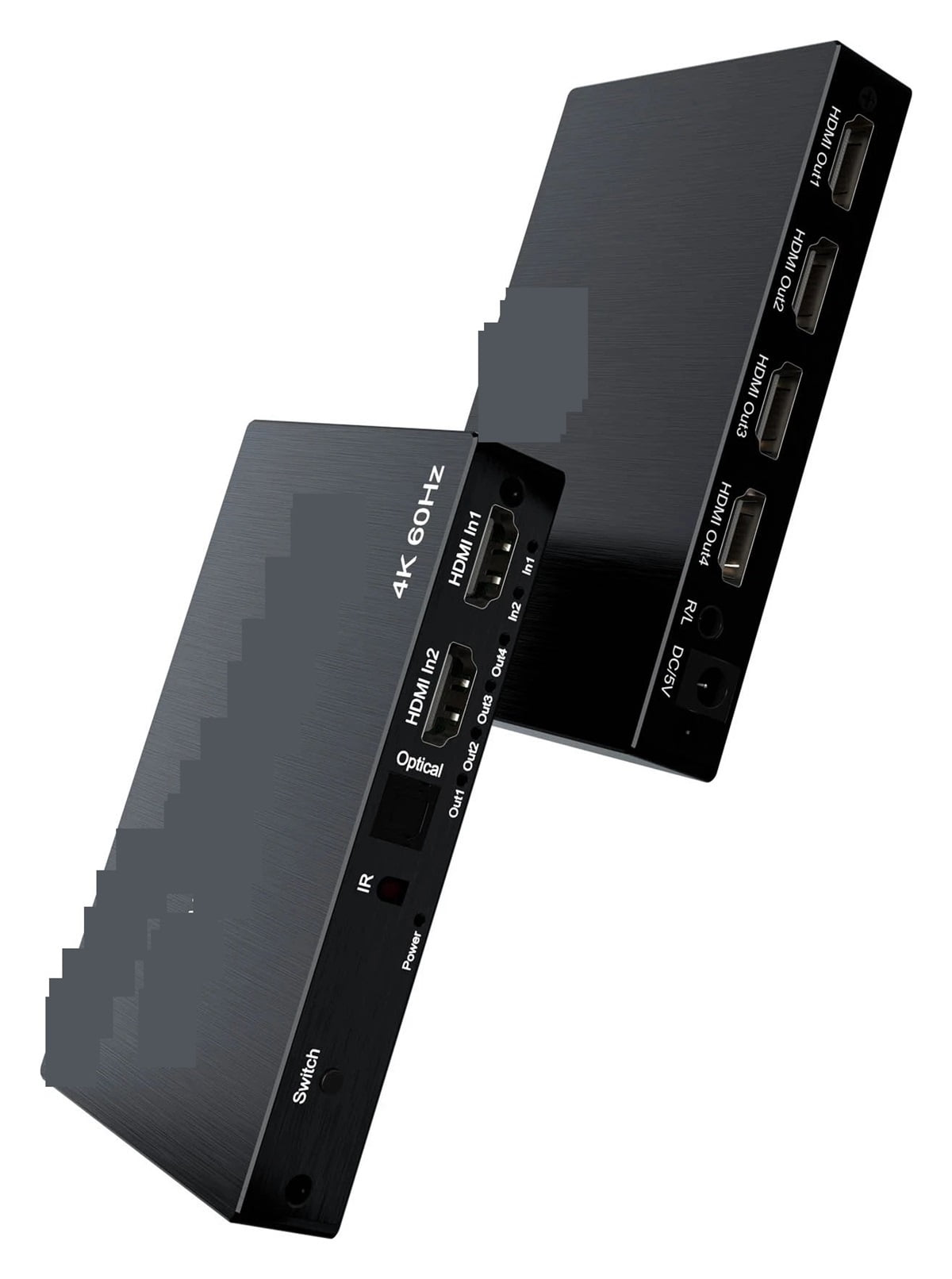 4K 60hz HMI Switch Splitter 2x2 2x4 HMI Switcher 3.5mm Aud 3D Video ...