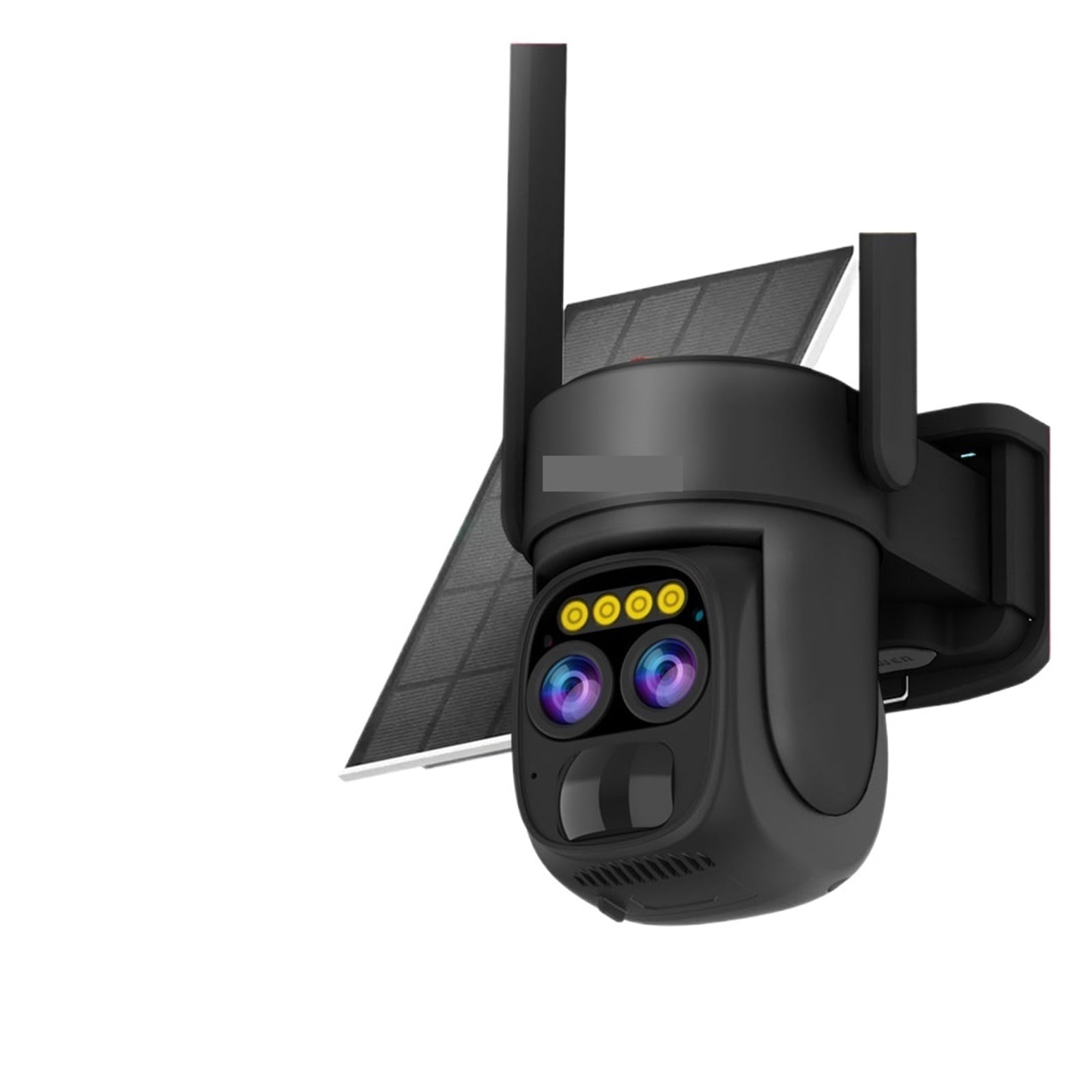 4K 8 Megapixel Dual-lens WIFI Solar Panel Camera Outdoor 10x Optical ...