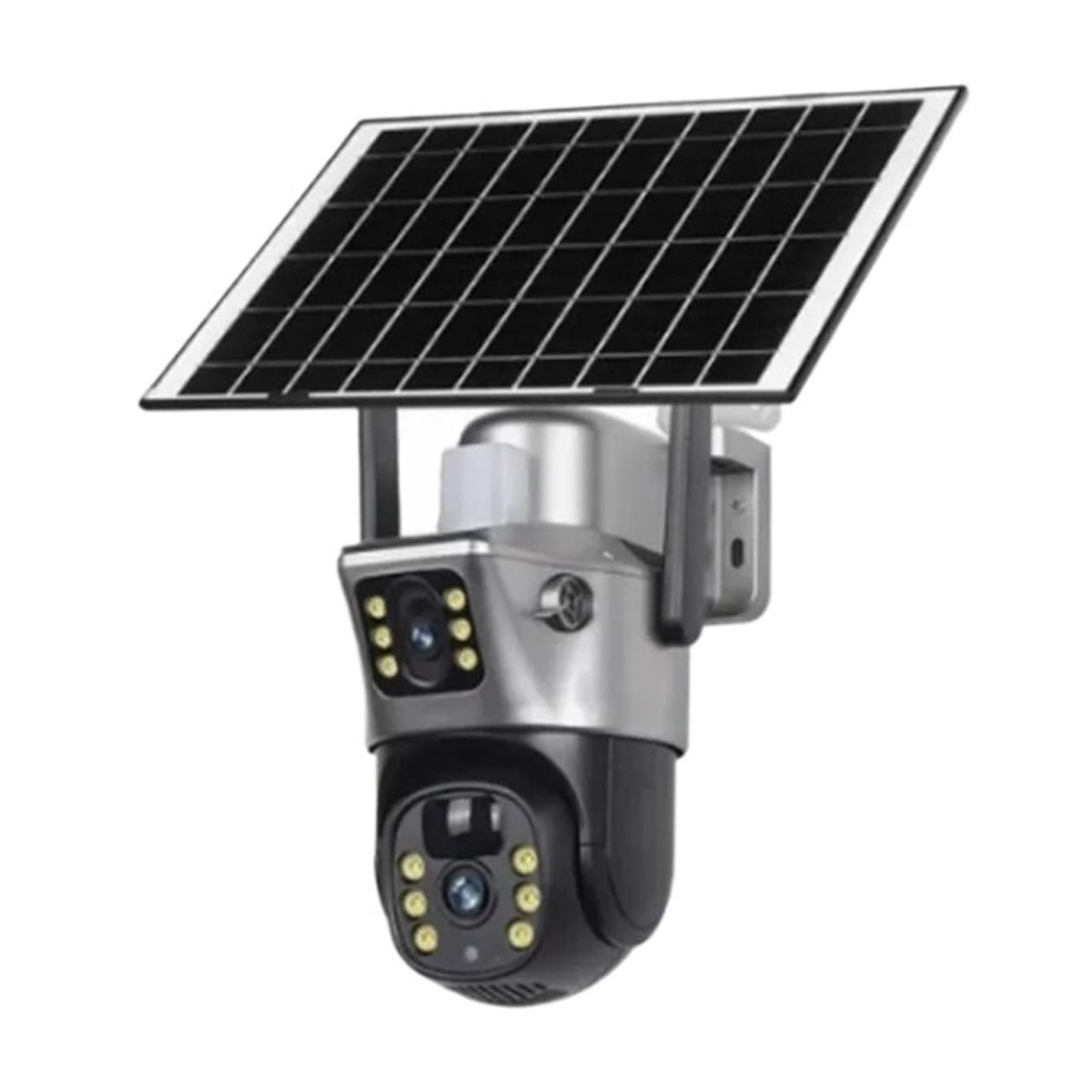 4K 8 Million Wifi/4G Sim Dual Screen Outdoor Wifi Solar IP PTZ Camara ...