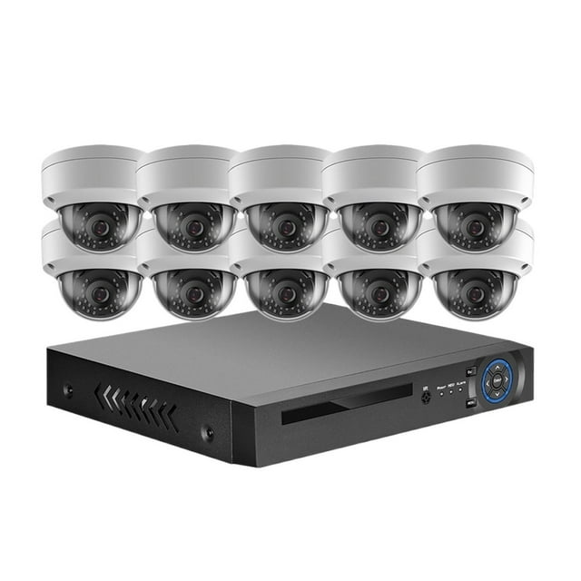 4K 8MP Camera System 10CH 8CH P2P AI Video Surveillance Kit Outdoor ...