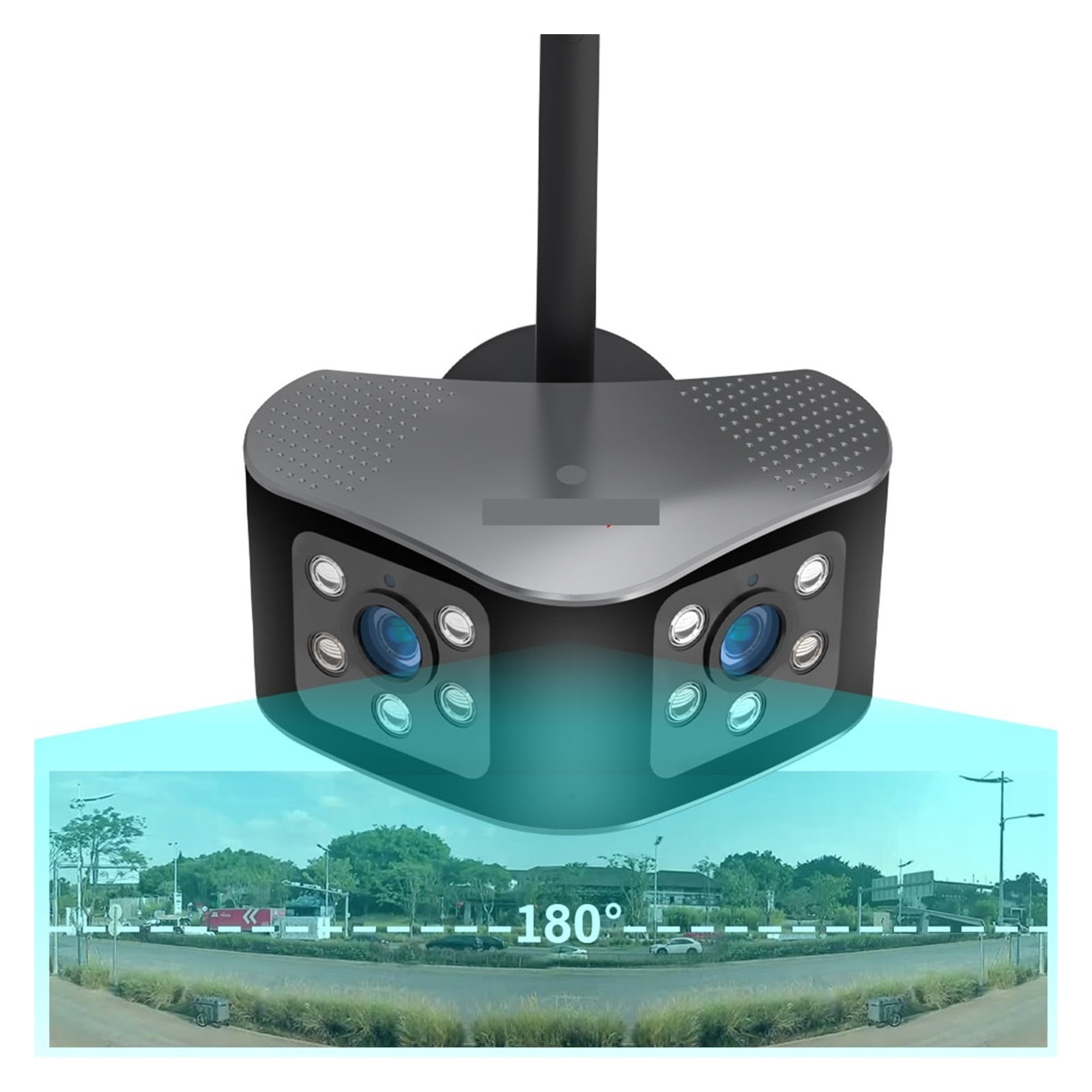 4K 8MP Dual Lens Panoramic CCTV Camera 180° Wide Viewing Angle 2MP ...