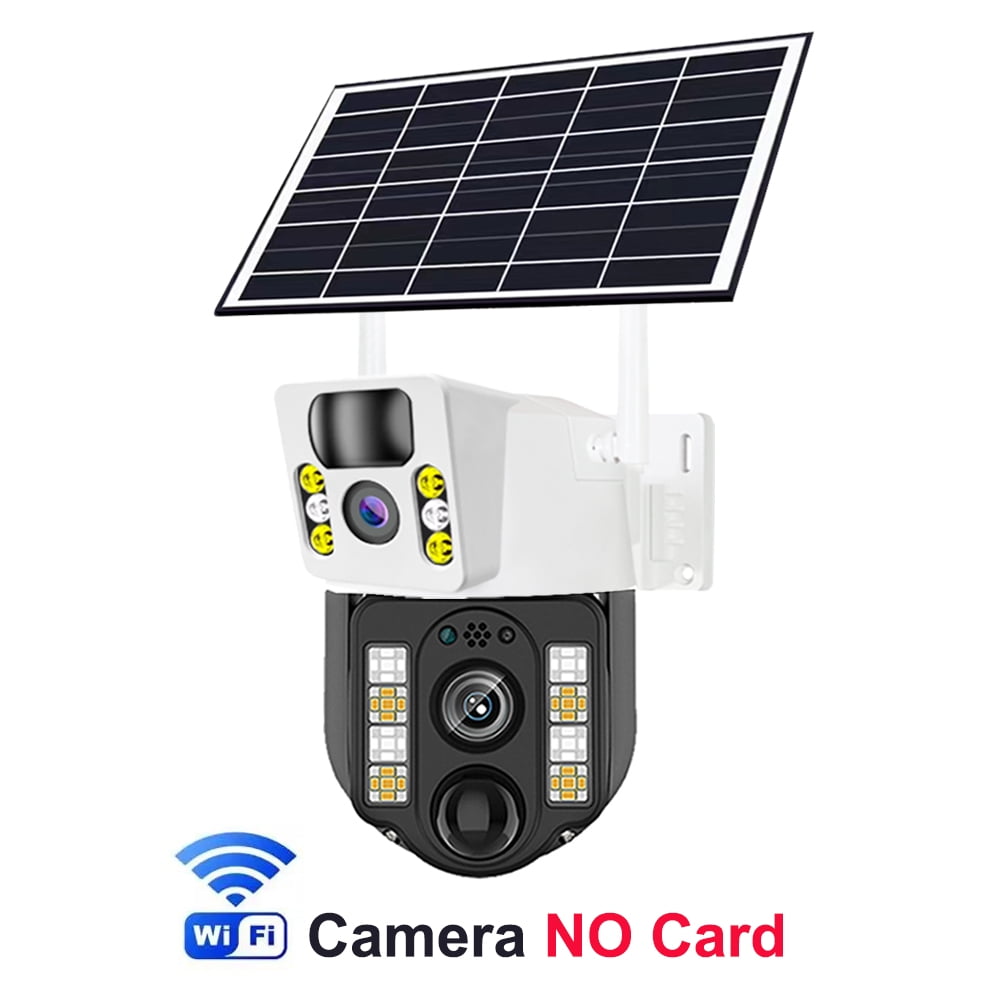 4K 8MP Dual Lens Solar 4G WiFi Camera Wireless Battery Low Powered IP ...