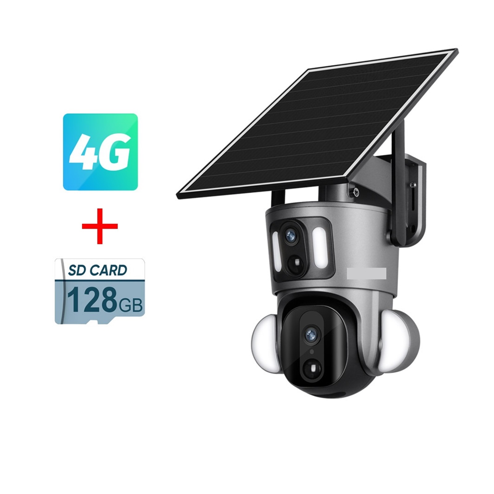 4K 8MP Solar Outdoor Dual Screen Surveillance Cctv Camera 4g Wireless ...