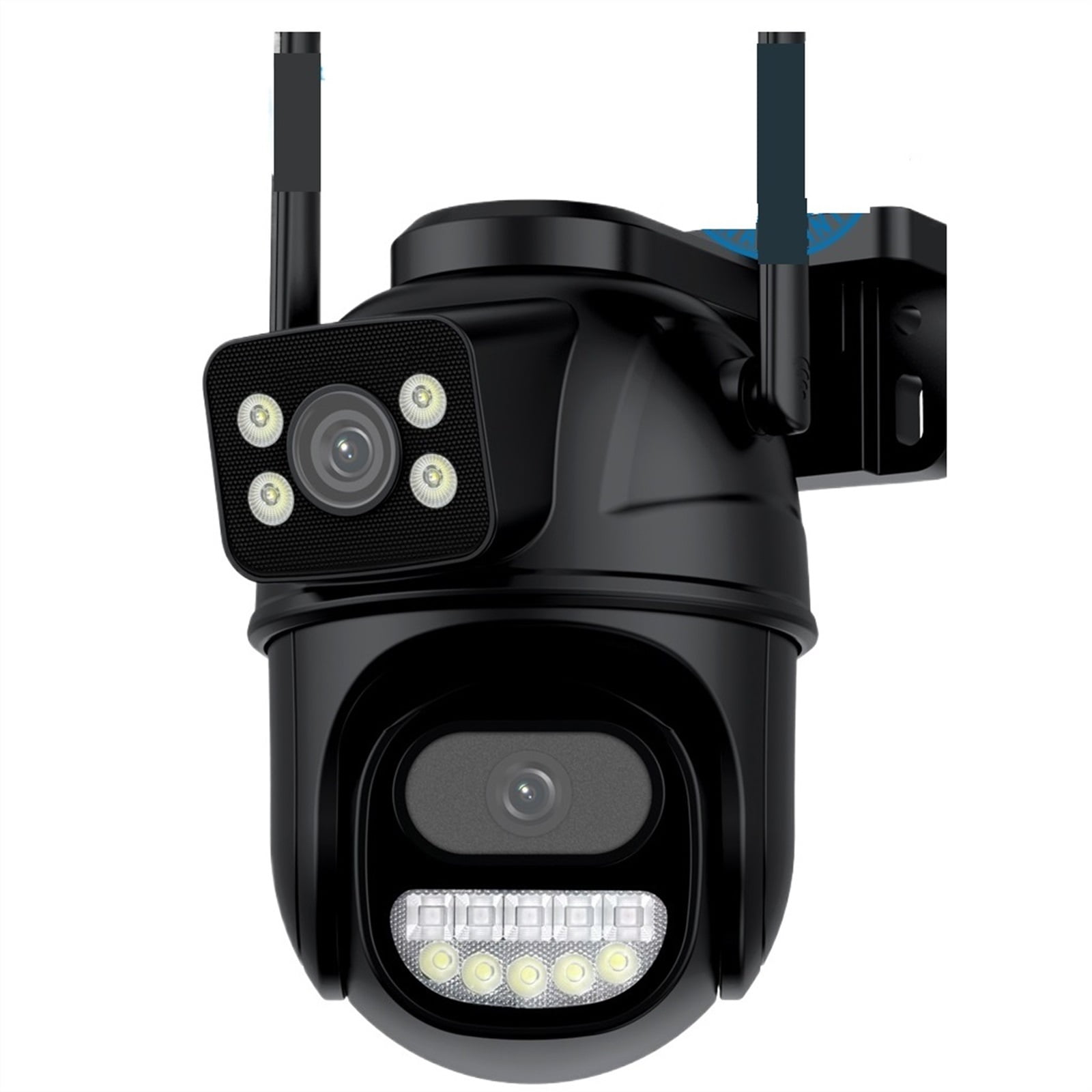 4K 8MP Surveillance Camera Dual Lens 4X Digital Zoom AI Human Detect ...