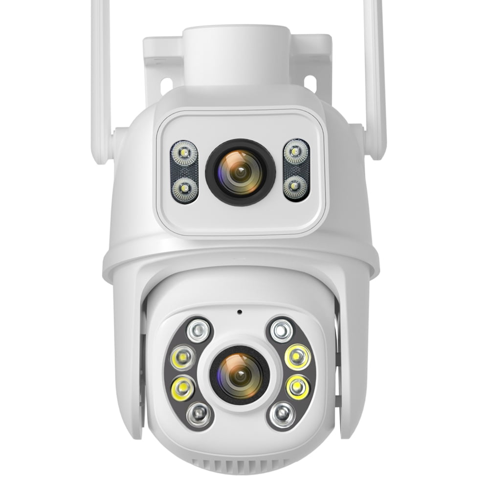 4K 8MP WiFi Outdoor PTZ Camera with Dual 4MP Lens 4X Digital Zoom AI ...