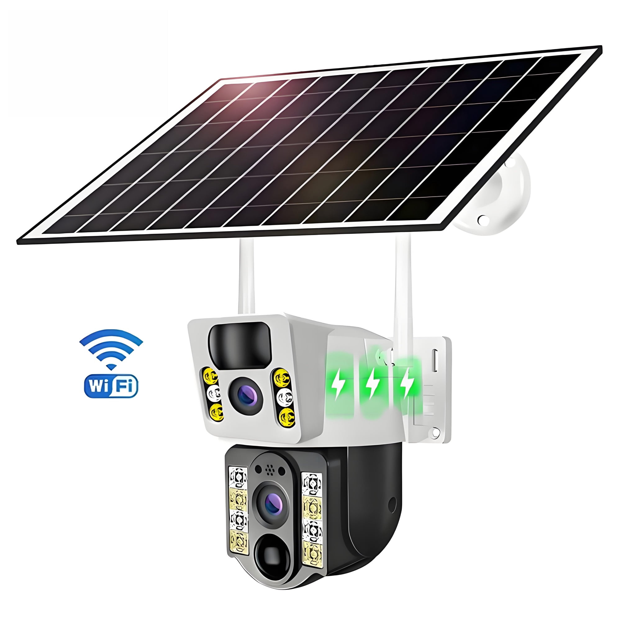 4K 8MP Wireless Outdoor Wifi Solar Camera 4G Sim Card Monitoring Dual ...