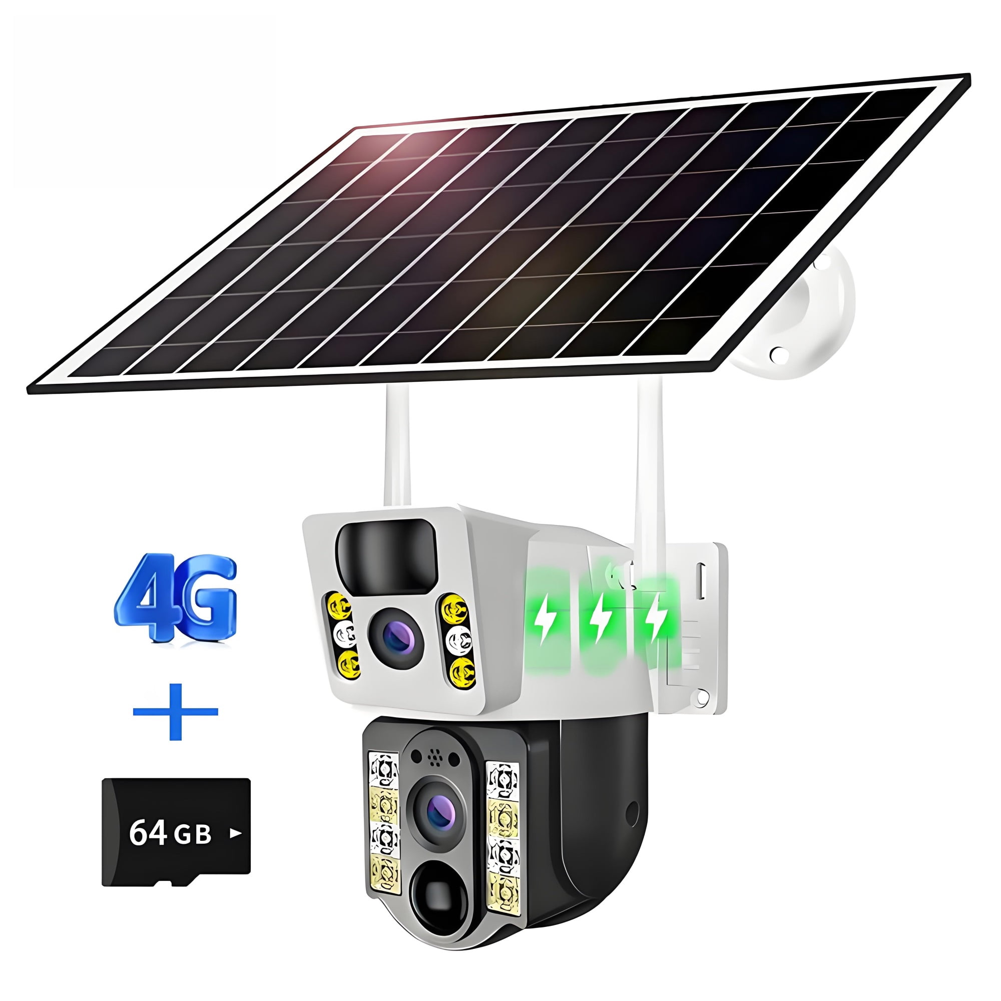4K 8MP Wireless Outdoor Wifi Solar Camera 4G Sim Card Monitoring Dual ...