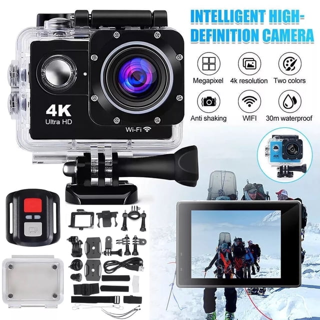 Beiled 4K Action Camera Sport Video Underwater Waterproof Camera Wifi ...
