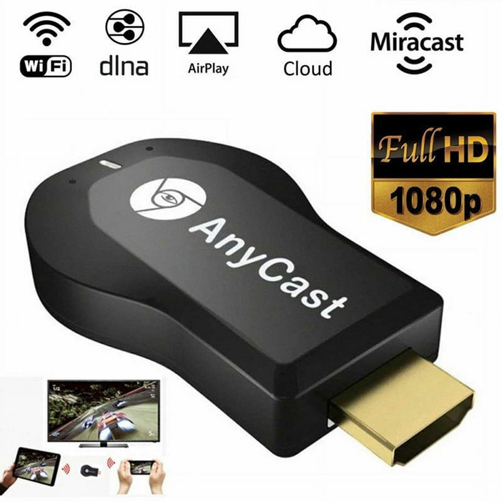 4K AnyCast M2 Plus WiFi Display Dongle HDMI Media Player Streamer TV ...