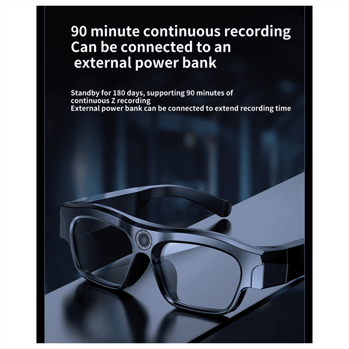 4K Bluetooth Intelligent Glasses Integrated Photography & Recording ...