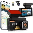 4K Cam Front and Rear, 4K+1080P Camera for with 64G Card, GPS, BSD/ADAS ...