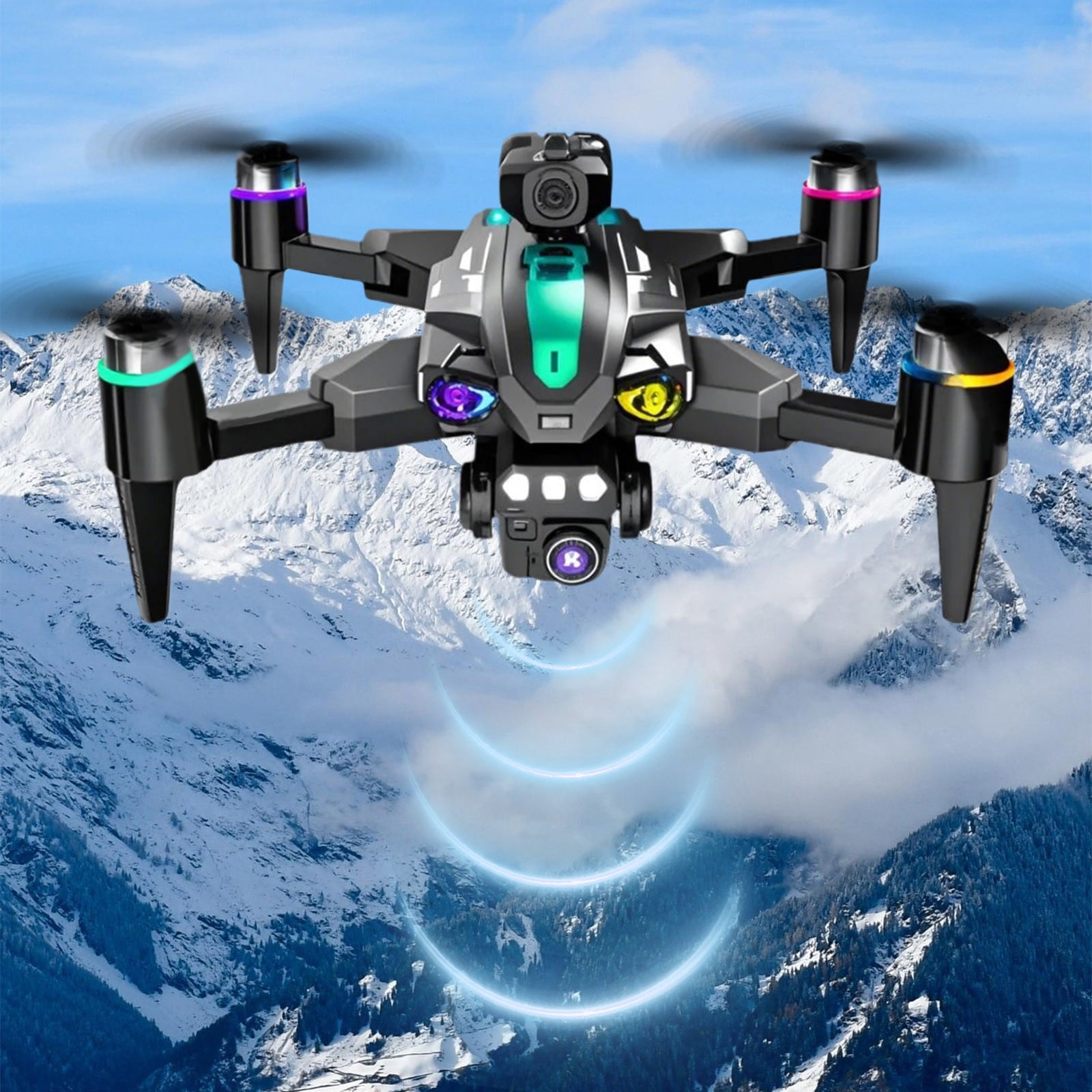4K Camera Drone – Foldable Quadcopter with Dual HD Cameras, Drones with ...