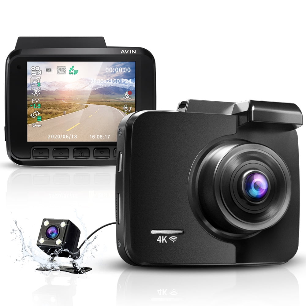 4K Car Camera With Reversing Camera 5Ghz Wifi Gps Dash Cam Car Front ...