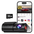 REDTIGER 4K Dash Cam with WiFi & APP Control, Compact Mini Car Camera ...