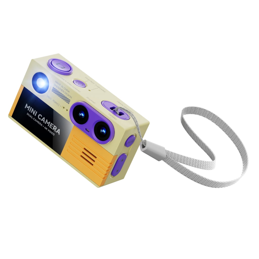 4K Definition Double Lens Tiny Camera With Screen And Auto Focusing For ...