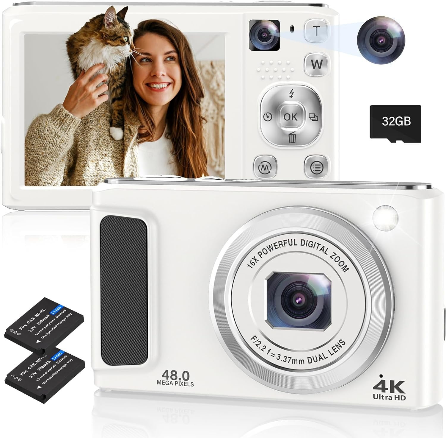 4K Digital Camera, 48MP Autofocus Cameras for Photography,Vlogging ...