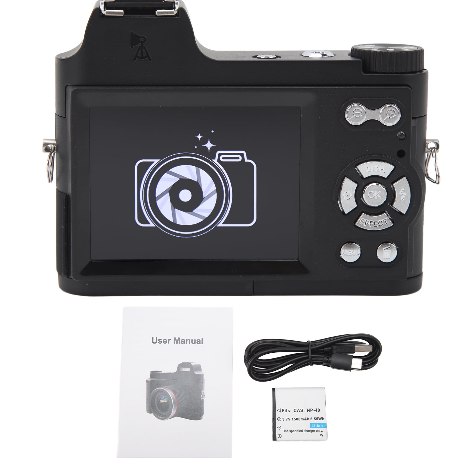 4K Digital Camera 48MP Manual Focusing Retro Anti Slip Pattern Handle ...