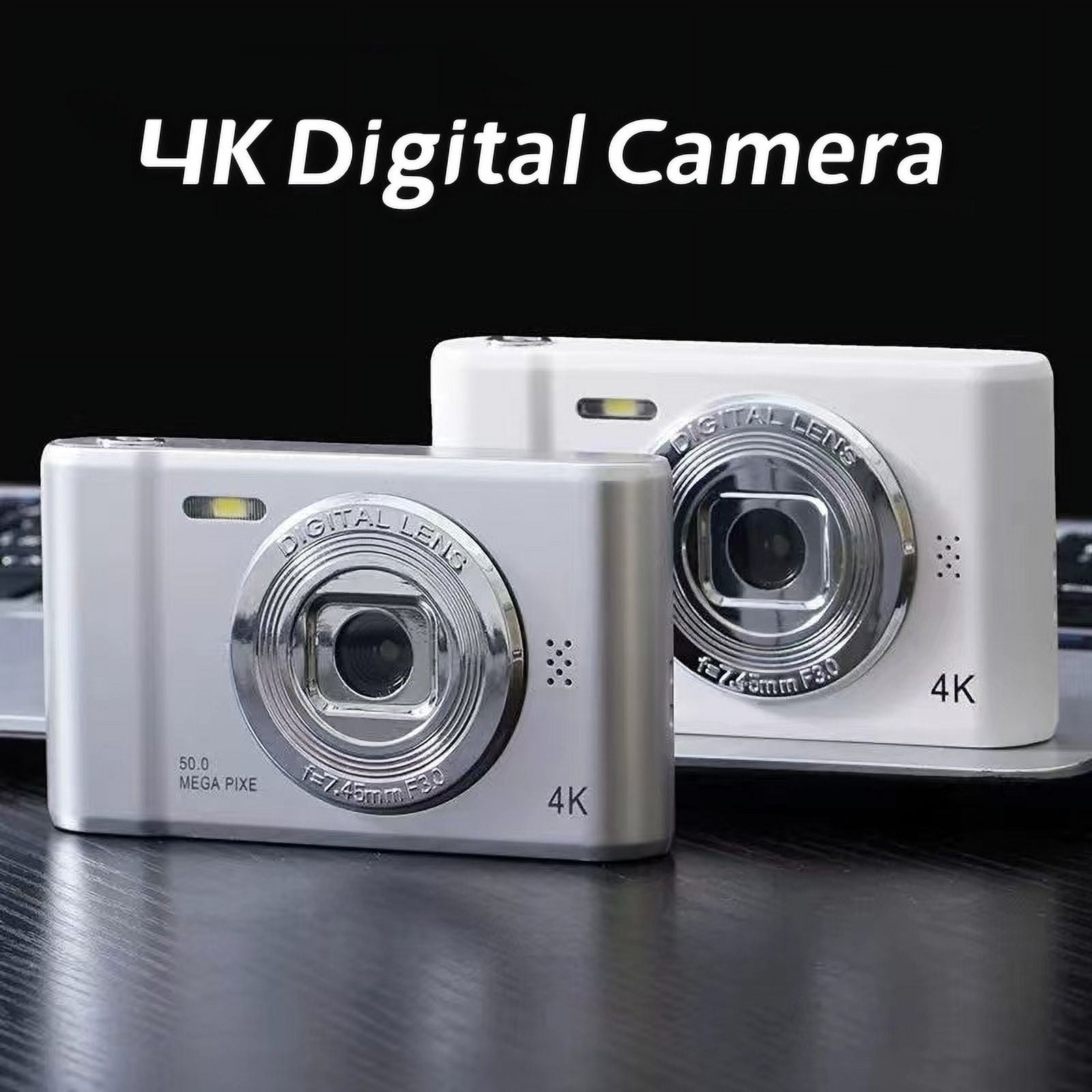 4K Digital Camera 50 Megapixels HD Photography Travel Selfie Camera 2.4 inch Screen Entry-Level ...