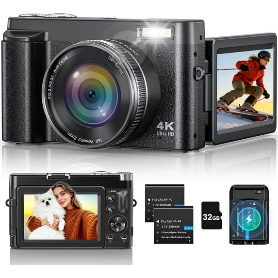 4K Digital Camera for Photography, 48MP Vlogging Camera with Autofocus ...
