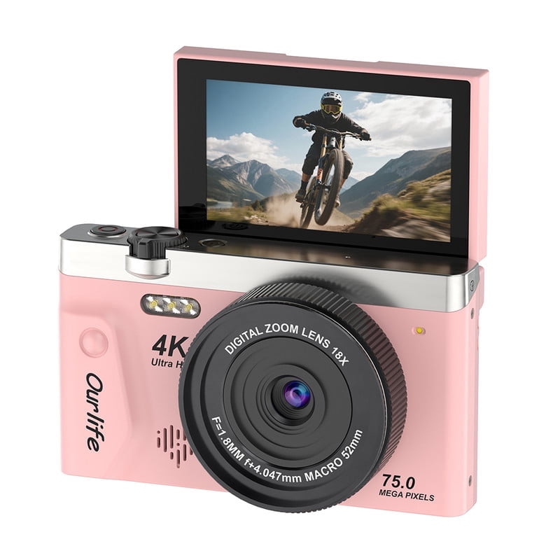 4K Digital Camera for Photography, 75MP Autofocus Vlogging Camera for ...