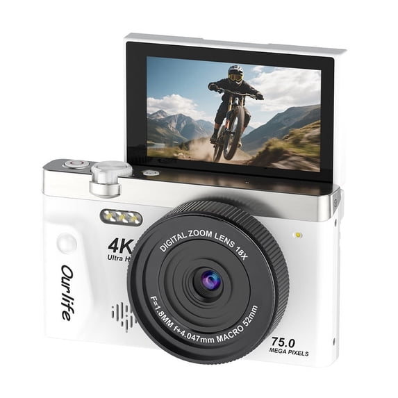 4K Digital Camera for Photography, 75MP Autofocus Vlogging Camera for ...