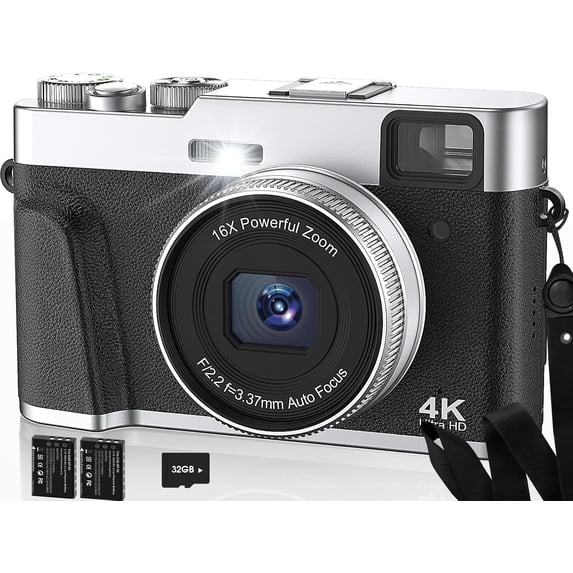 4K Digital Camera for Photography, Autofocus 48MP Vlogging Camera with ...