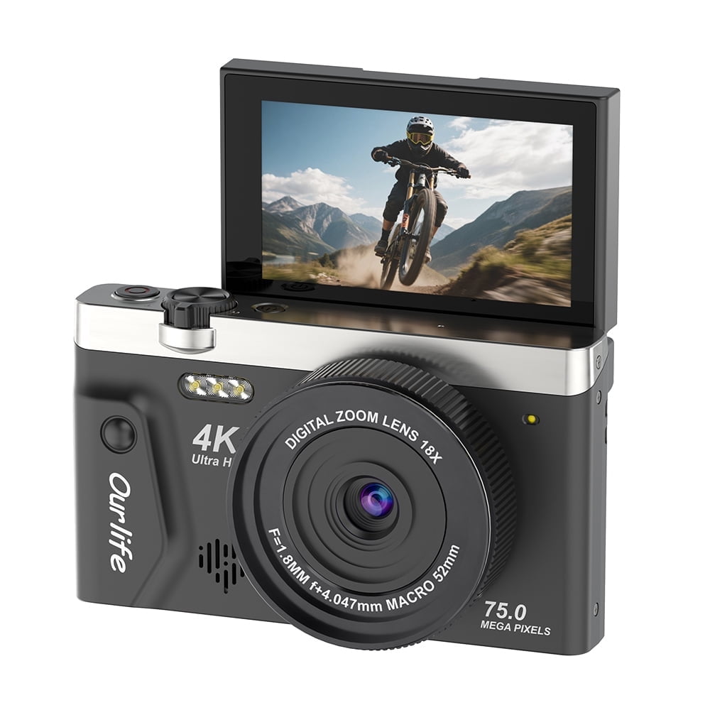 4K Digital Camera for Photography, Autofocus 75MP Vlogging Camera for ...