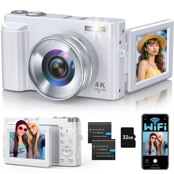 4K Digital Camera for Photography and Video, Autofocus Anti-Shake 48MP ...