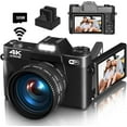 4K Digital Camera for Photography & Vlogging, 56MP YouTube Camera with ...
