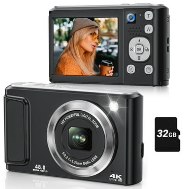 Vivitar 4K Digital Camera, 8x Digital Zoom, 3" LED Display, Bonus Macro ...