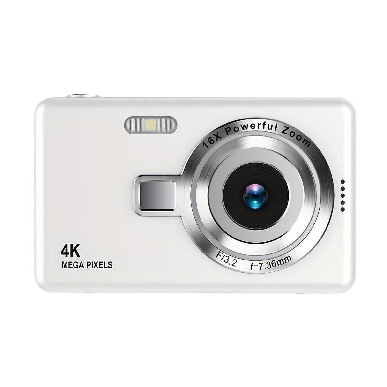 4K Digital Camera with Live View, Customizable Photos, 720P Video ...