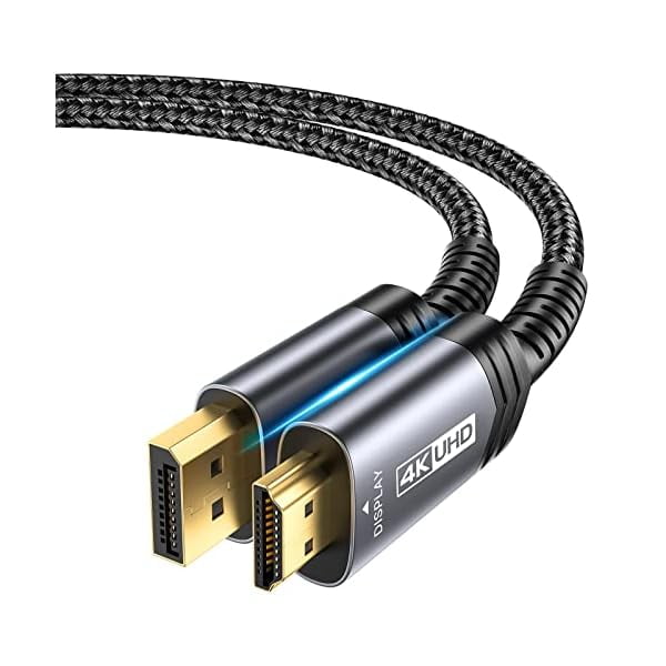 4K DisplayPort to HDMI Cable Adapter 10FT, DP to HDMI Male Video UHD 4K ...