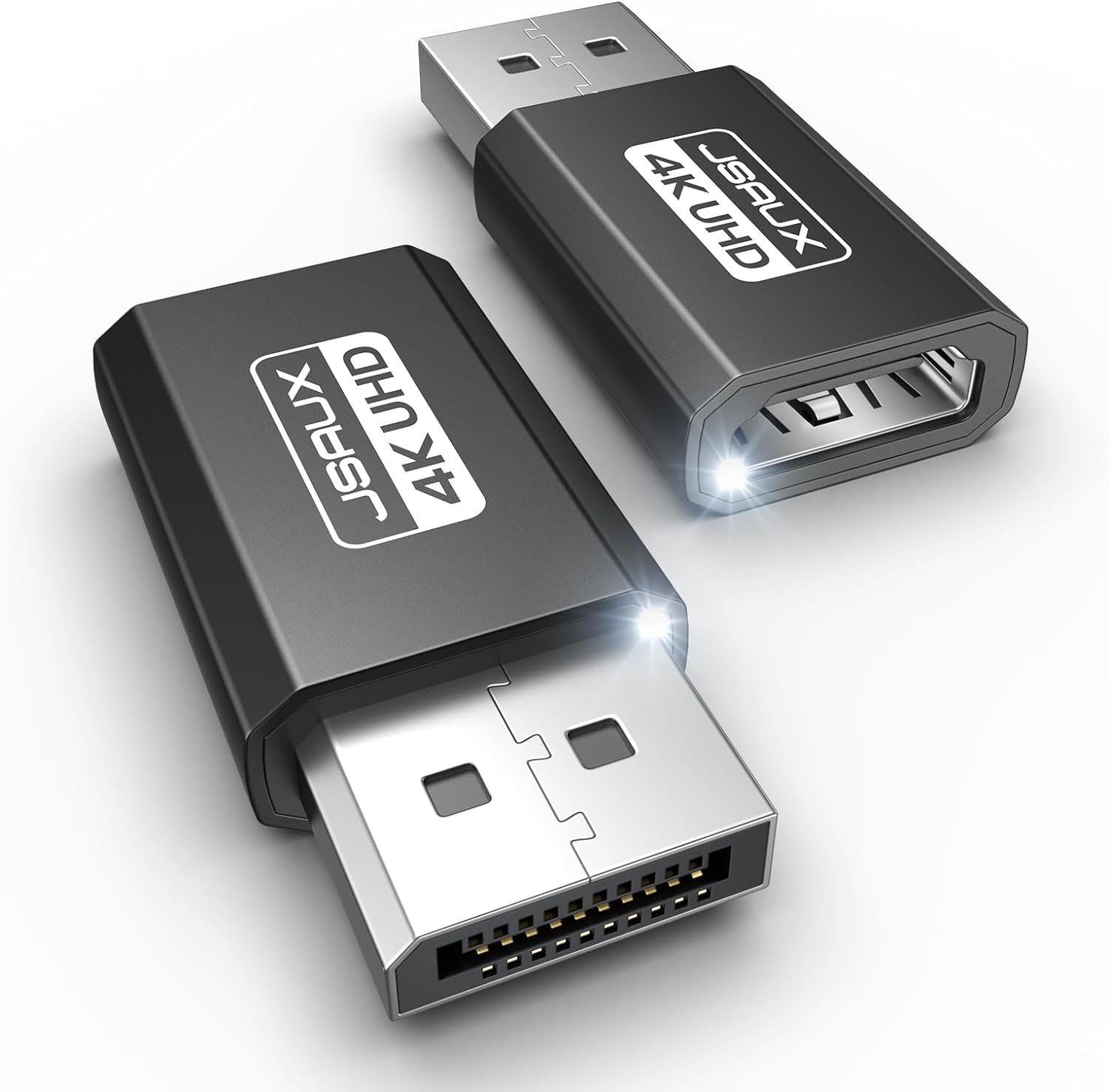 4K Displayport To Hdmi Adapter 2-Pack, Dp Pc To Hdmi Monitor Converter ...