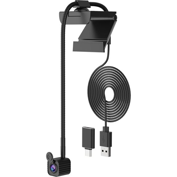 4K Eye Contact Webcam with Microphone, AutoFocus 4k FHD Center Screen ...