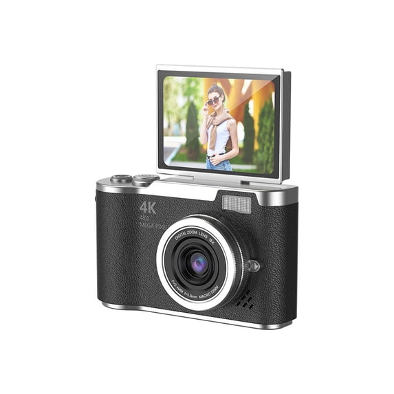 4K Flip Screen Digital Camera, 48MP Anti-Shake Vlogging Camera ...