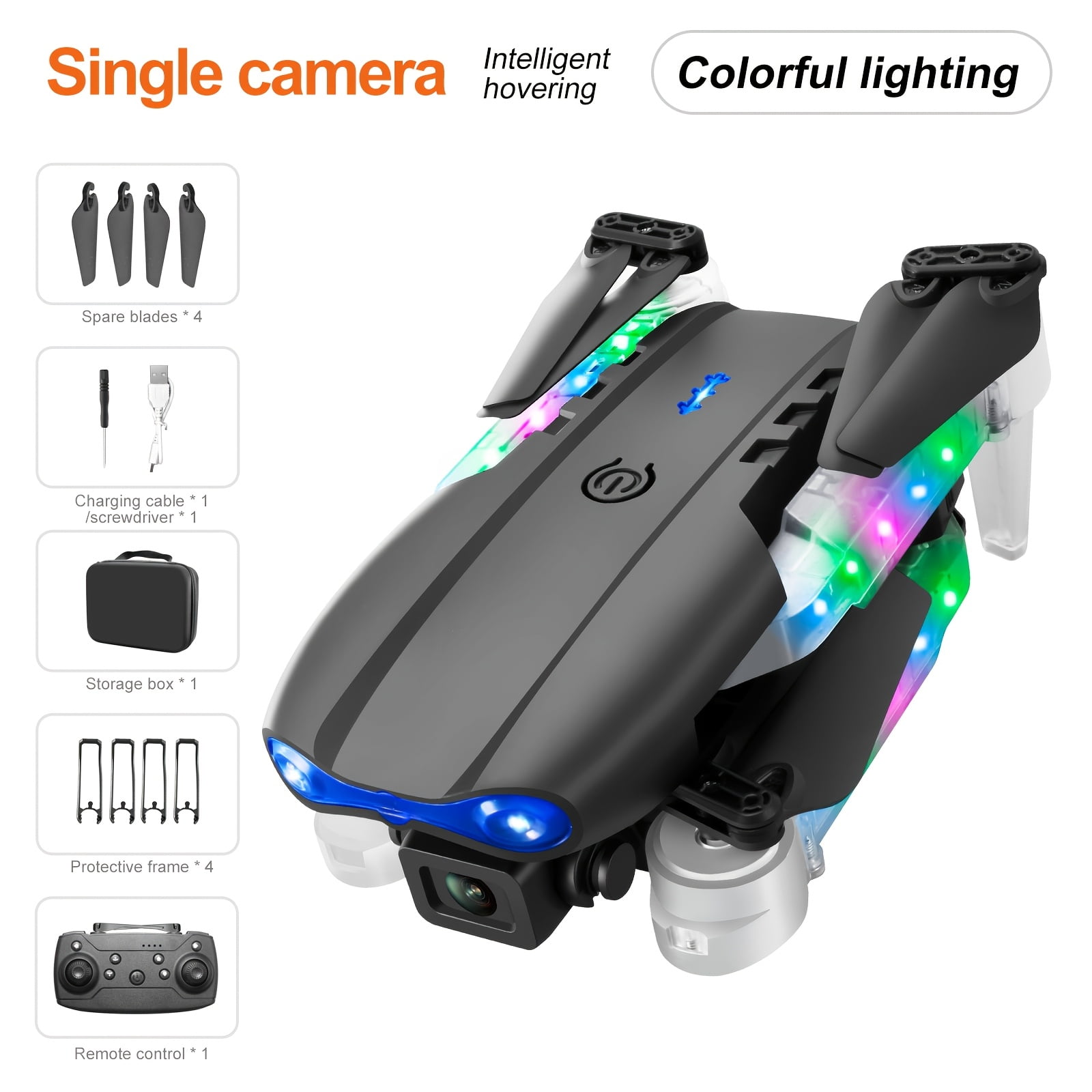 [4K Foldable Drone] 4K Dual Batteries Foldable Drone - Compact ...