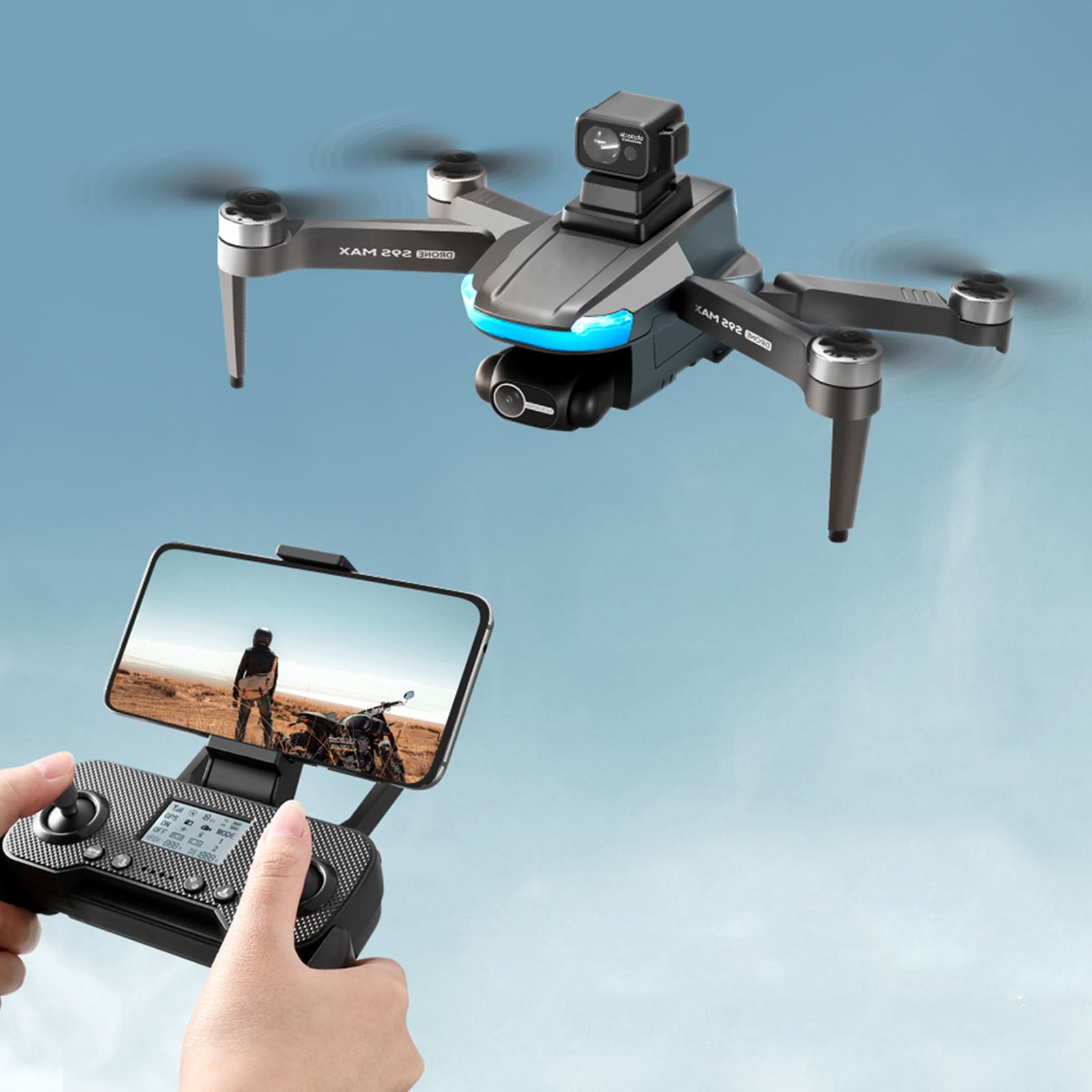 4K GPS Drone with Brushless Motor, 360° Obstacle Avoidance & Auto ...