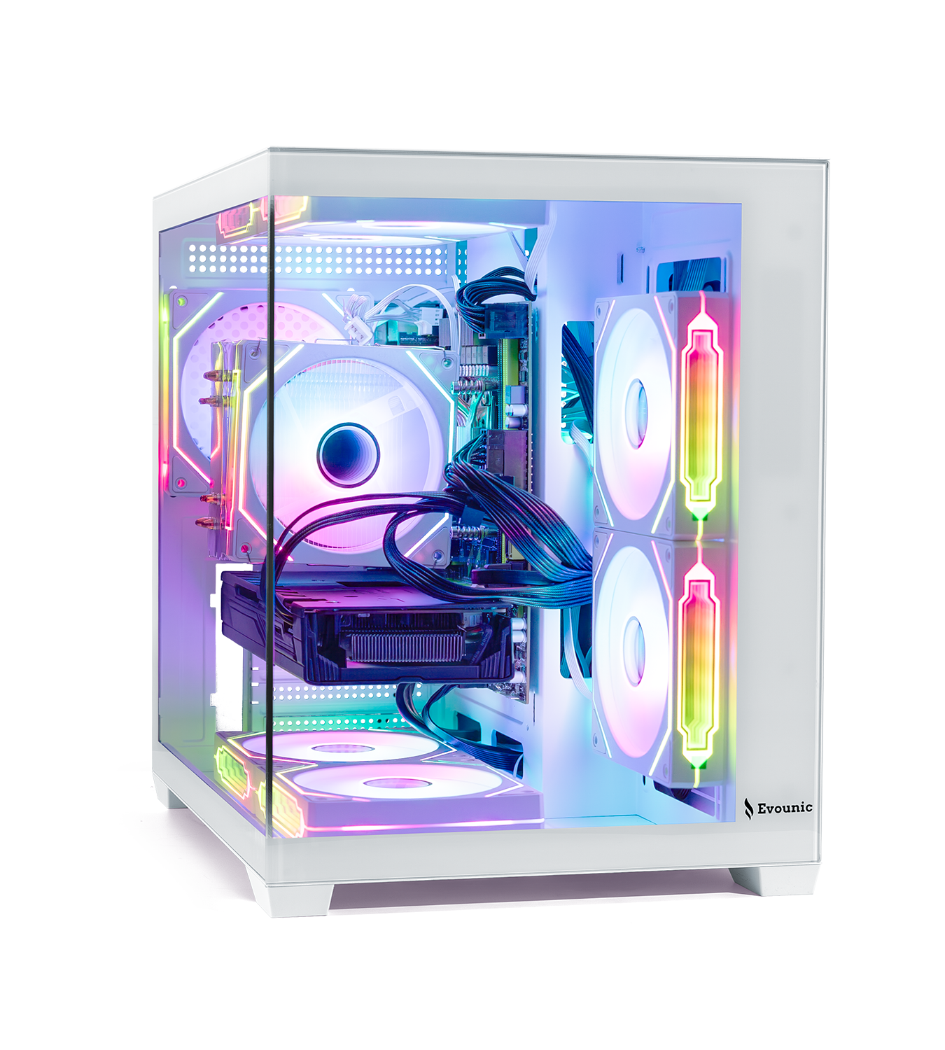 4K Gaming PC Desktop,Ryzen 5 5500 Up to 4.2GHz,16GB DDR4 RAM,GT1030 ...