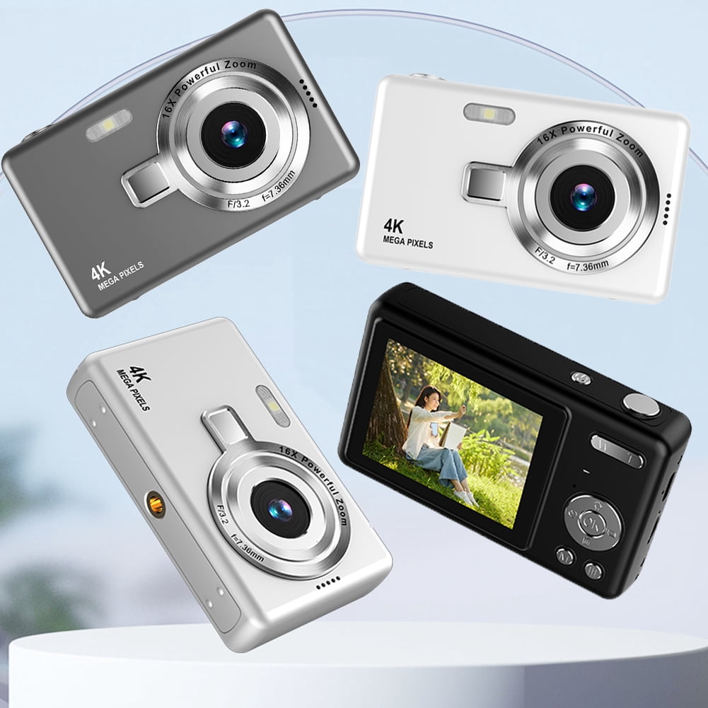 4K HD 1080P Digital Camera 16X Zoom Autofocus Vlogging Camera Portable ...