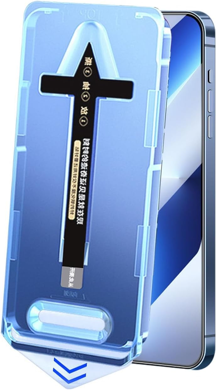 4K HD/Anti-Peeping Tempered Glass Screen Protector with Auto Dust ...